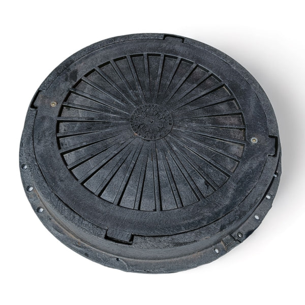 Schachtabdeckung rund 75cm - belastbar bis 5t nutzbar als Gullydeckel ...